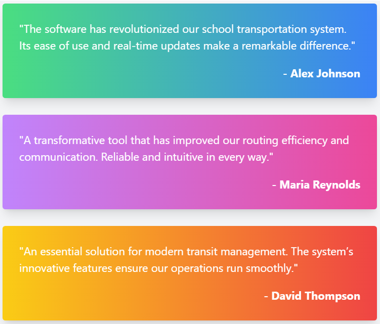 BusBoss Frequently Asked Questions